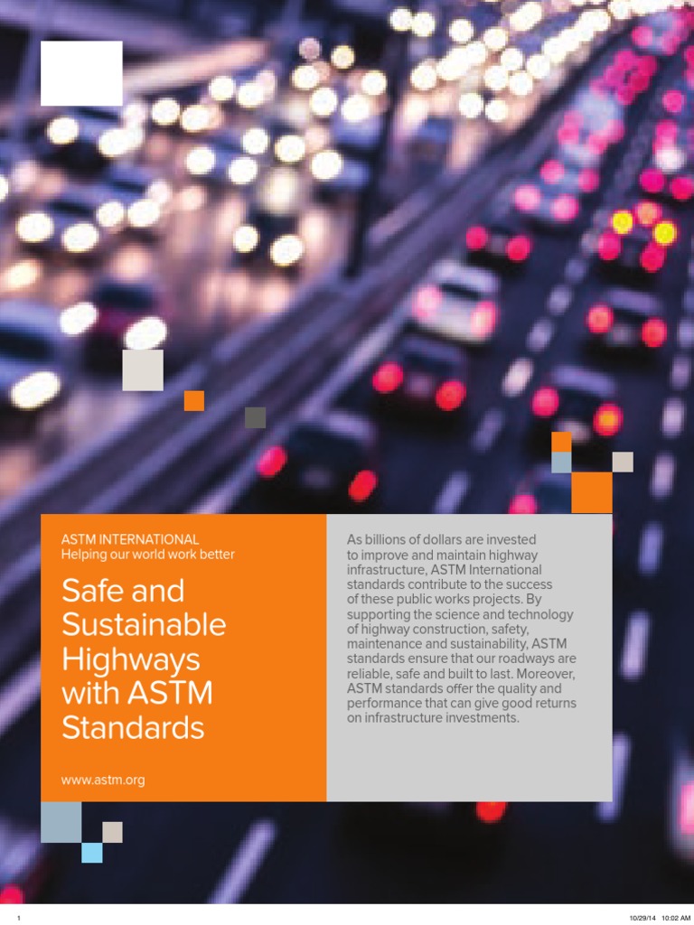 ASTM Standards Ensure Safe, Sustainable Highways | PDF | Screw | Road ...