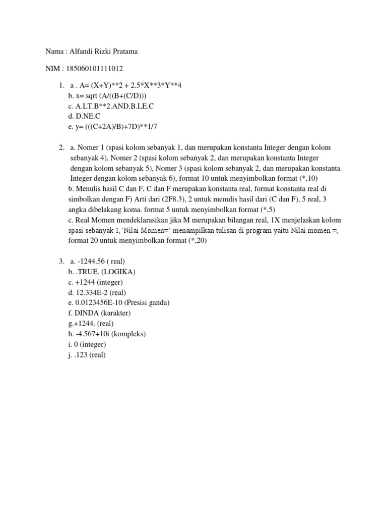 Alfandi Rizki Pratama R, Prokom A PDF | PDF