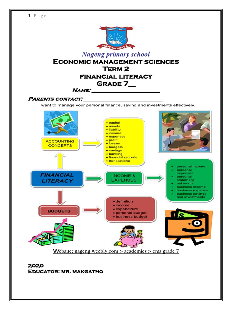 Grade 7 Financial Literacy Activities | PDF | Expense | Banks
