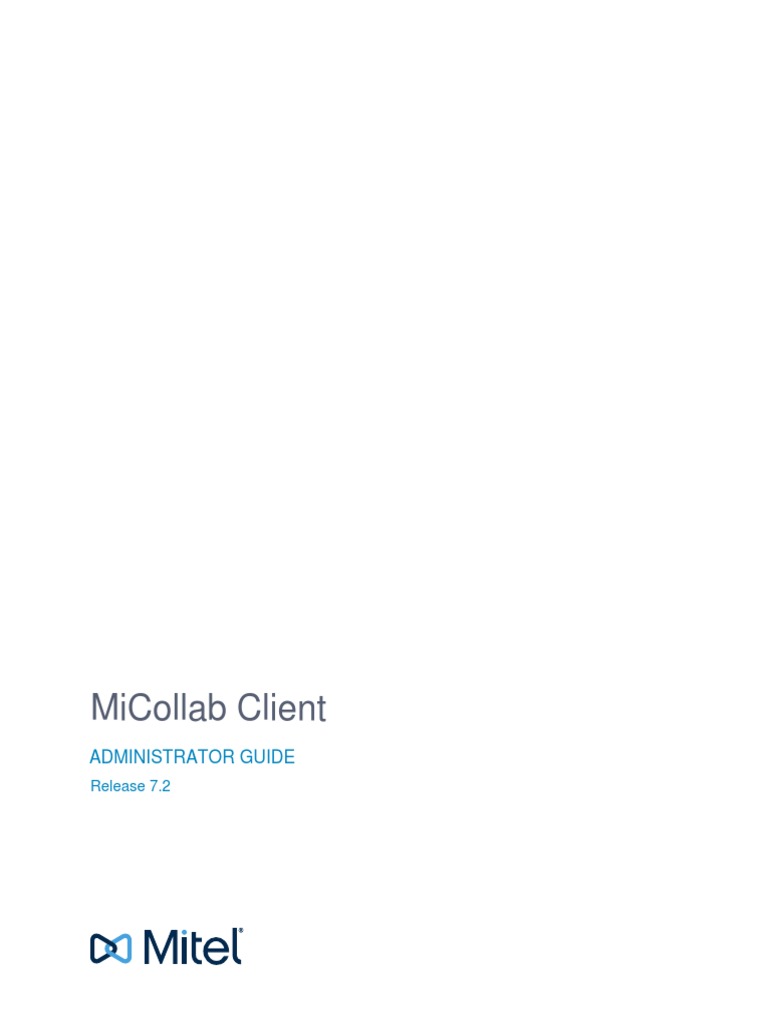 Mitel MiCollab Client Admin Guide 7.2 PDF | PDF | Instant Messaging ...