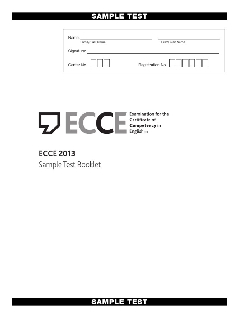 ECCE Practice Test Booklet 1 PDF | PDF | Subscription Business Model ...
