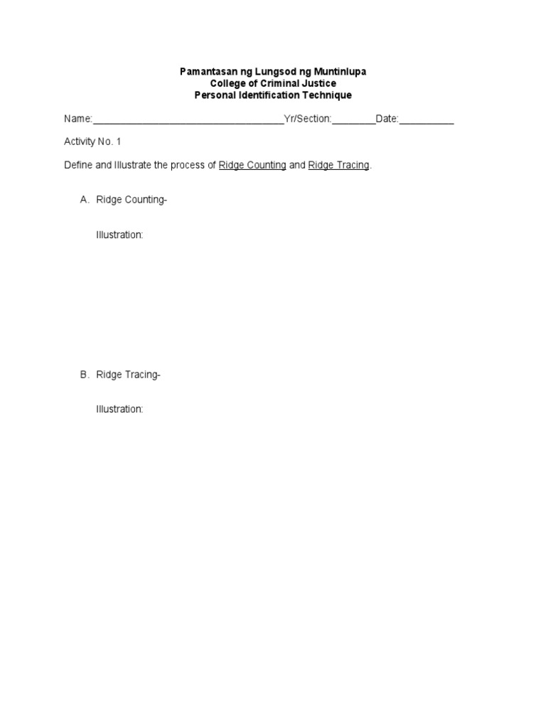 Name: - Yr/Section: - Date: - Activity No. 1 Define and Illustrate The ...