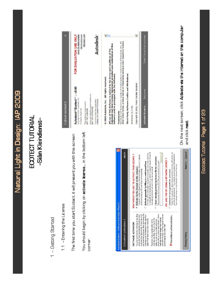 Ecotect Tutorial | PDF | Icon (Computing) | Rendering (Computer Graphics)
