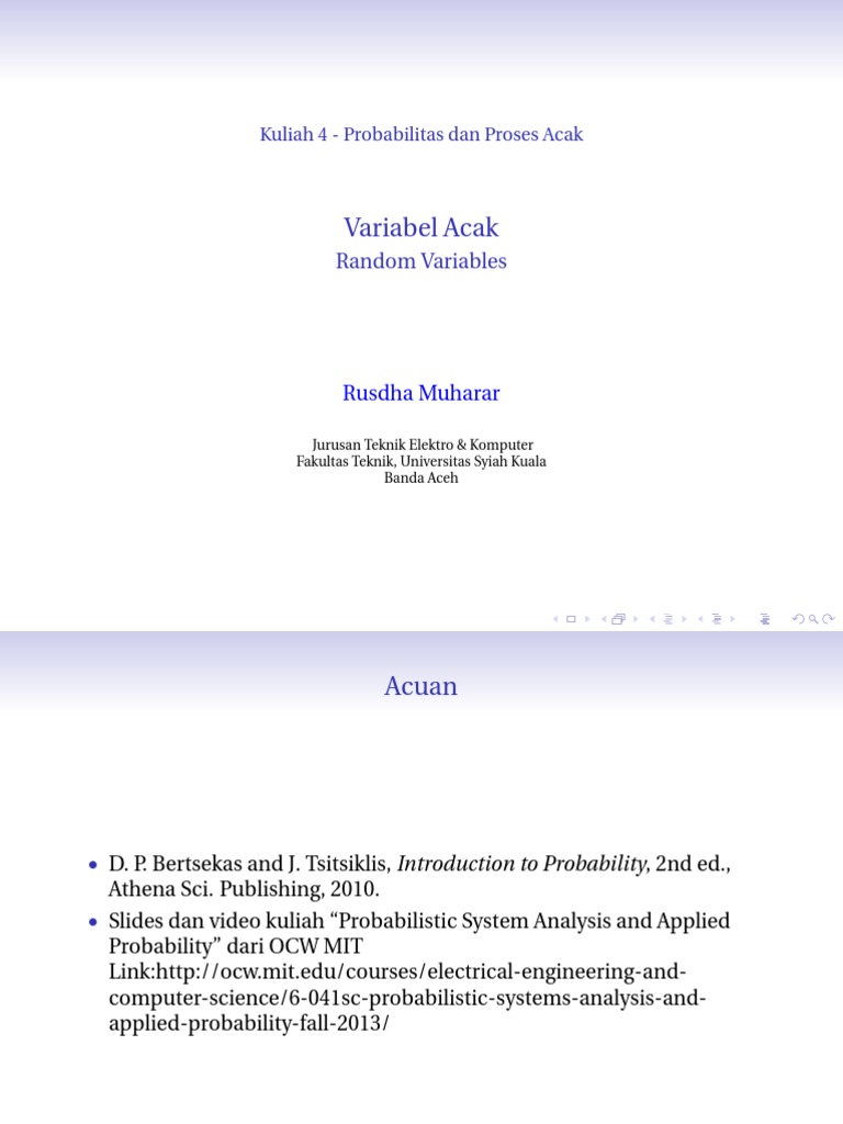 Variabel Acak Diskrit PDF | PDF