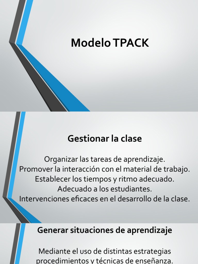 05 Modelo TPACK | PDF | Aprendizaje | Conocimiento