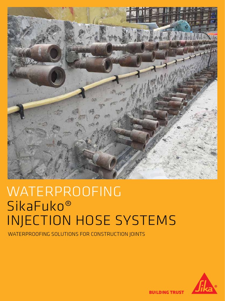 Brochures - Waterproofing SikaFuko - Injection Hose Systems - GCC | PDF ...