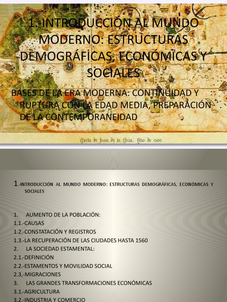 1.-Introducción Al Mundo Moderno | PDF
