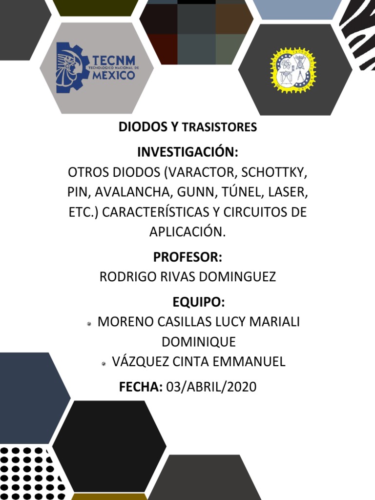 T1 Inv U1 5e2a Equipo 05 | PDF | Diodo láser | Diodo