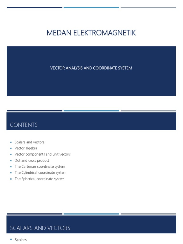 Vector Analysis And Coordinate System Pdf Pdf Euclidean Vector Cartesian Coordinate System