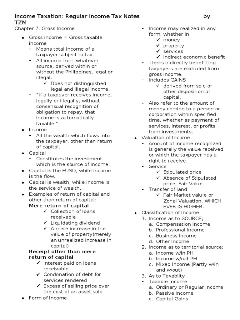 Understanding Taxable Income Basics | PDF | Gross Income | Income Tax