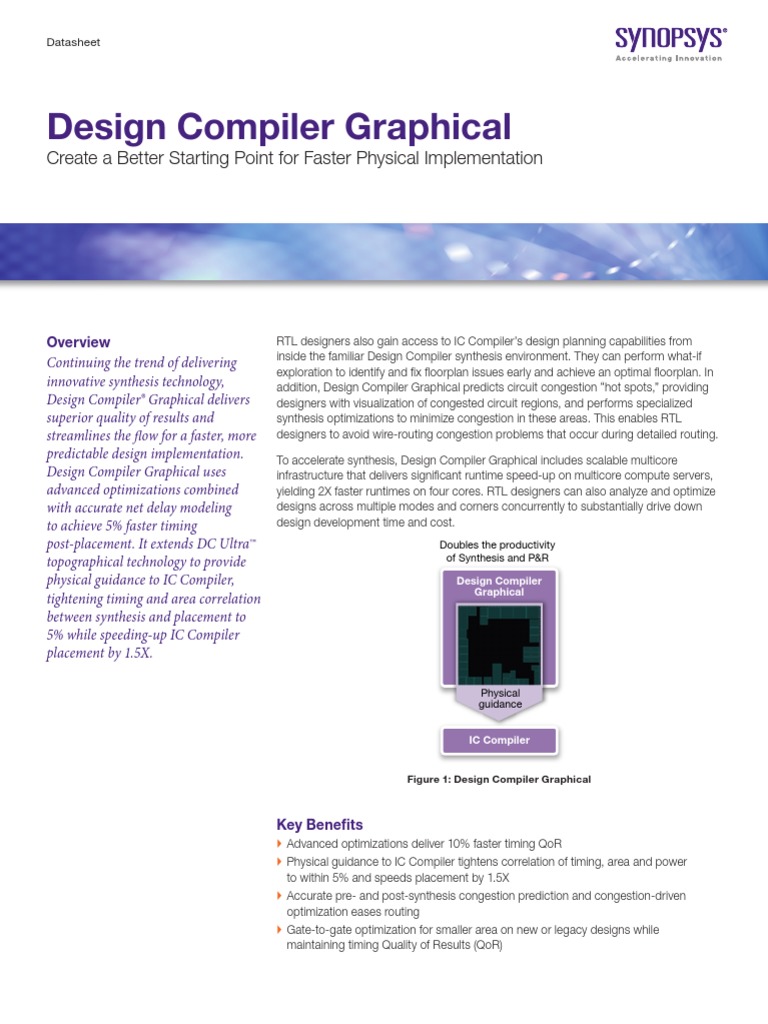 Design Compiler Graphical: Create A Better Starting Point For Faster ...