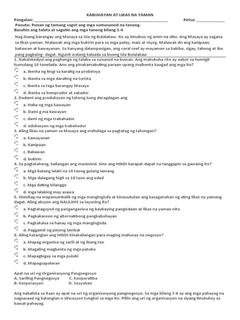 Sample Review Test Life ND Career Skills | PDF