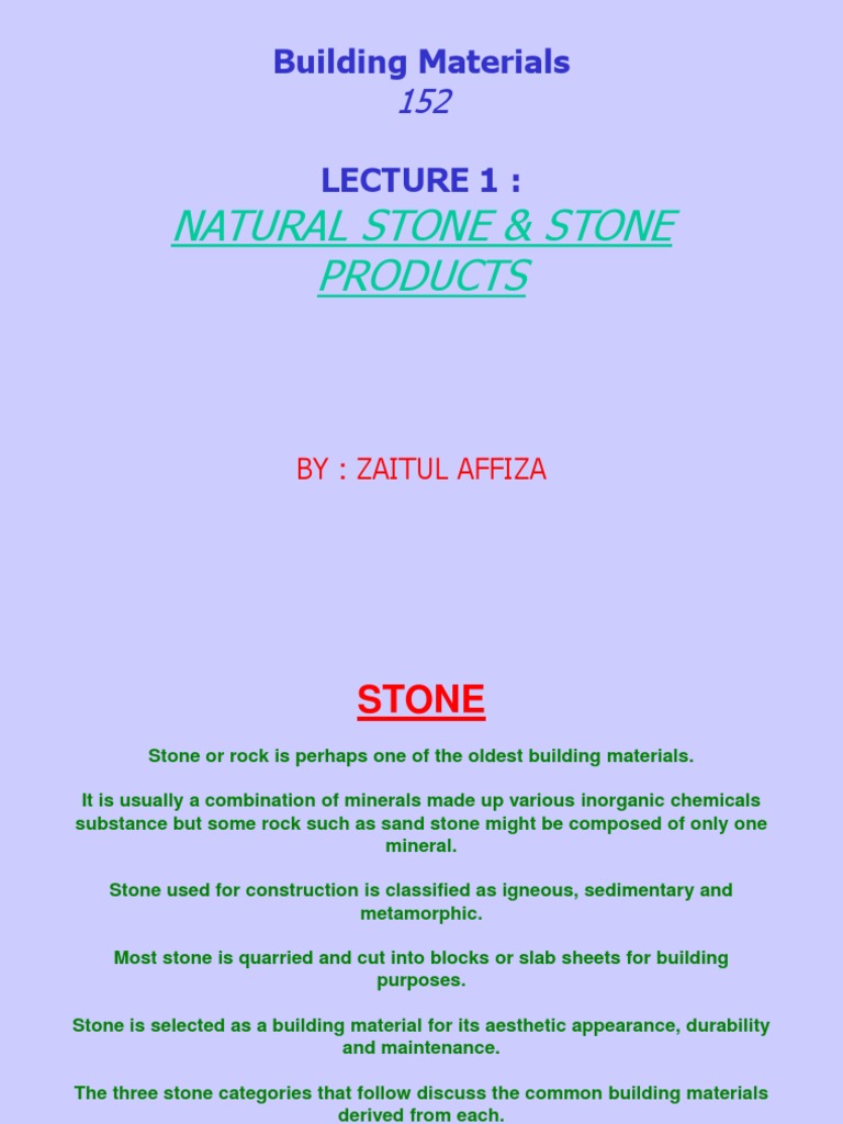 Stones PDF | PDF | Rock (Geology) | Porosity