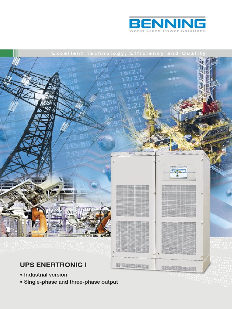 BENNING UPS 784370 - Enertronic - I - en | PDF | Power Inverter | Rectifier