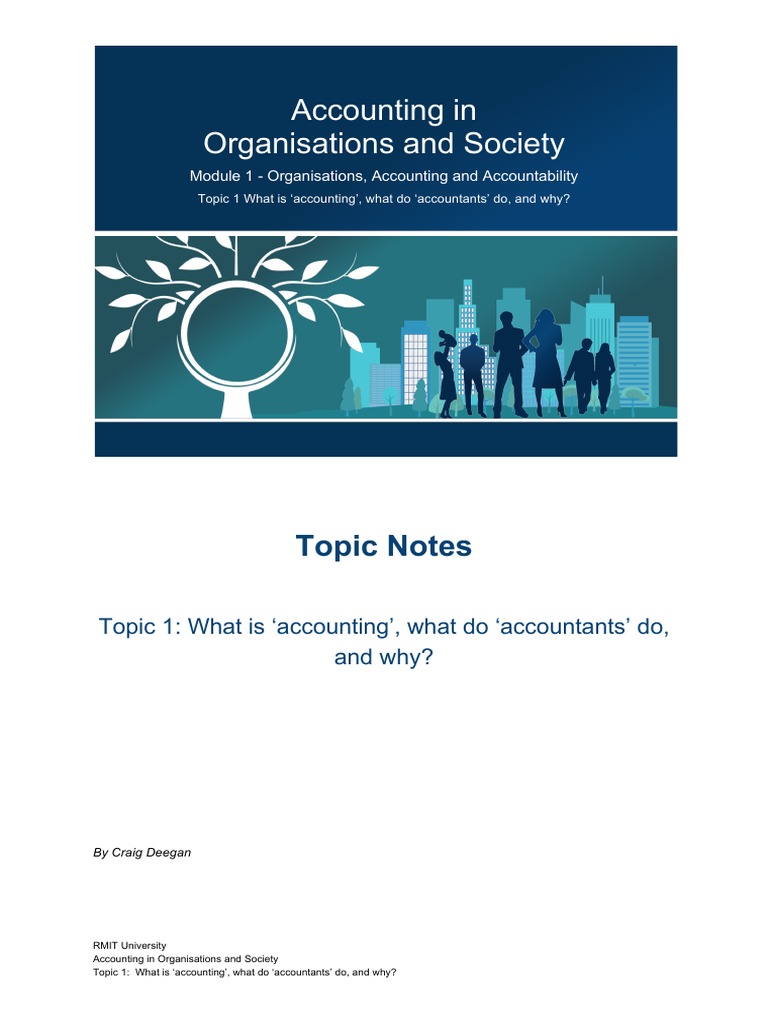 Module 1 - Topic 1 - Topic Notes - V2 PDF | PDF | Stakeholder ...