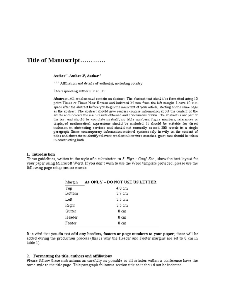 ICMMS2020 Full Length Paper Template | PDF | Paragraph | Multiplication