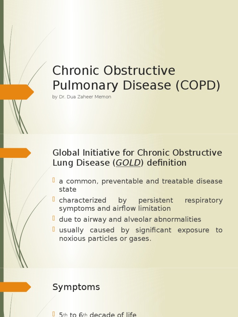 Chronic Obstructive Pulmonary Disease (COPD) | PDF | Chronic ...