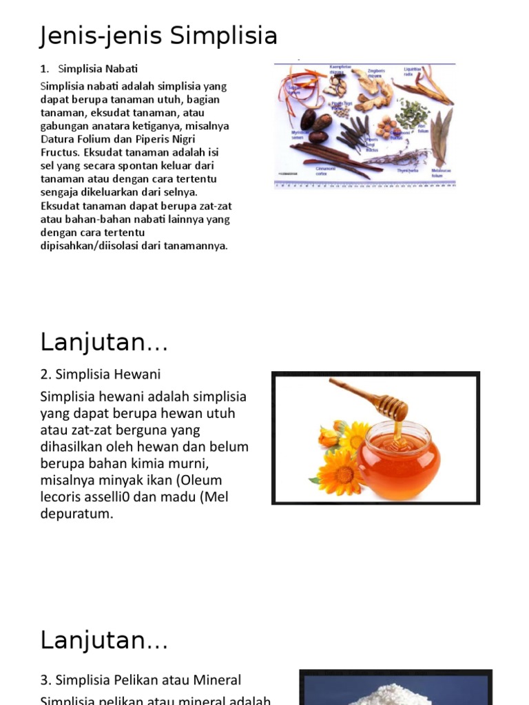 Jenis-Jenis Simplisia | PDF