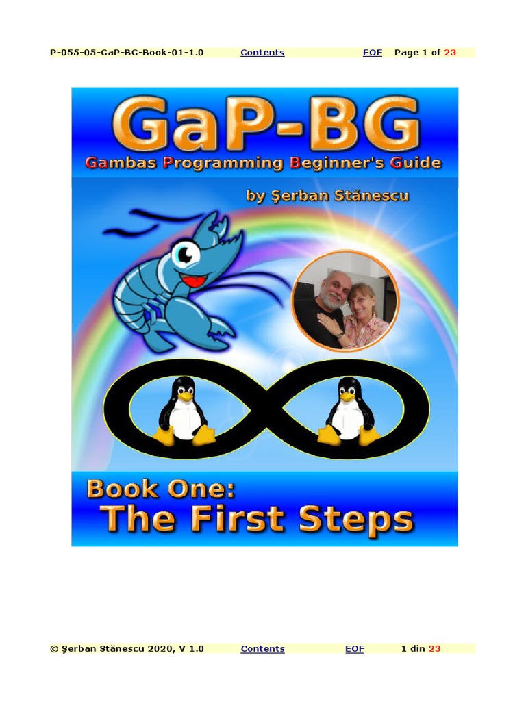 Gambas Programming Beginner's Guide (GaP-BG Project), Book One: The First Steps | PDF | Object ...