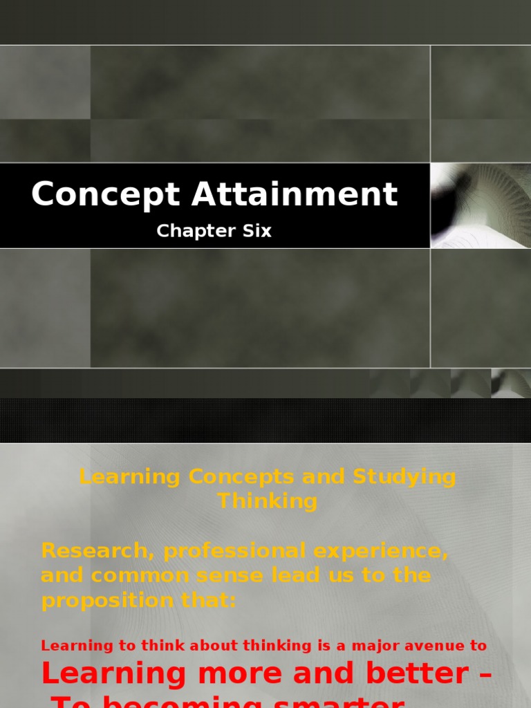 06 Chapter Six Concept Attainment | PDF