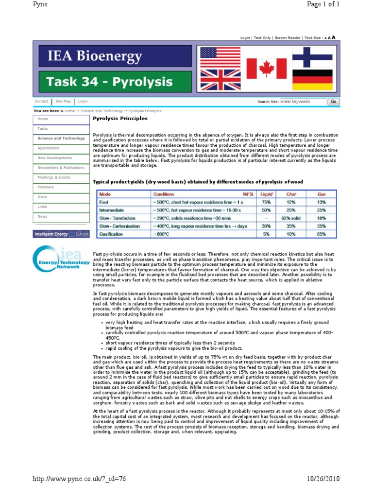 Pyrolysis Principles | PDF | Pyrolysis | Industrial Processes