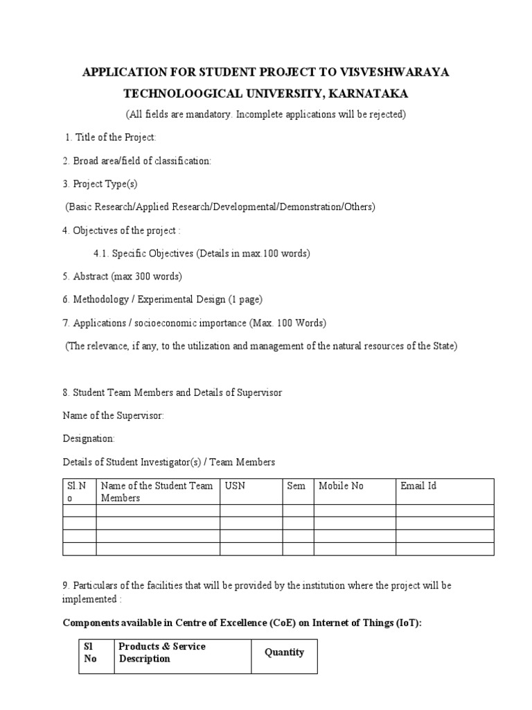 Student Project Application for VTU | PDF | Internet Of Things | Computing