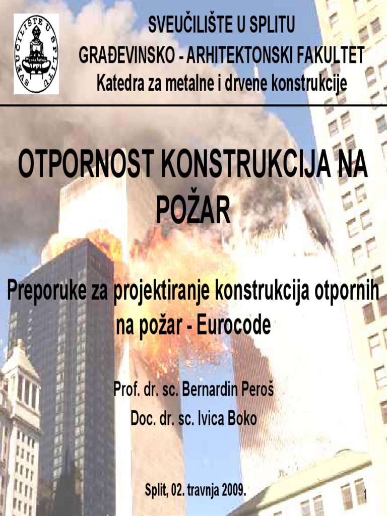Otpornost Konstrukcija Na Pozar | PDF