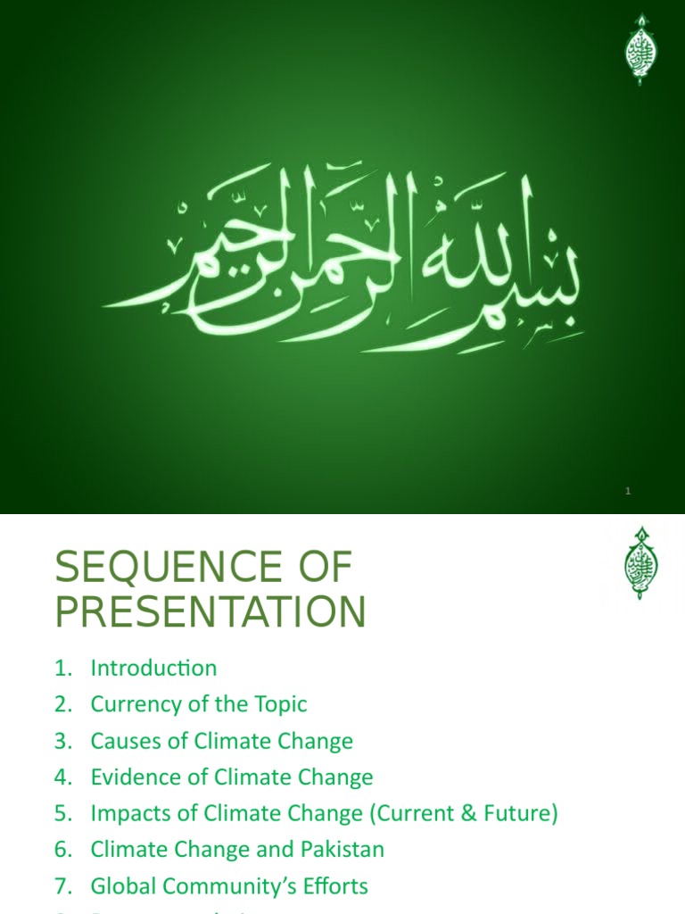 Climate Change Presentation | PDF | Global Warming | Greenhouse Gas
