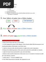 Boiling Water Lab Procedure Guide | PDF | Laboratories | Water