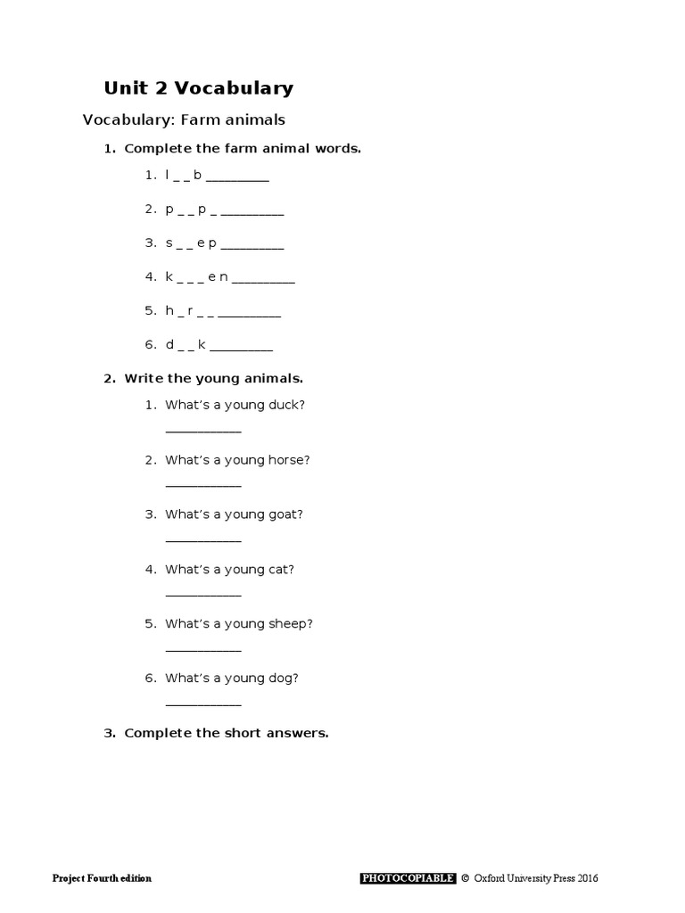 Unit 2 Vocabulary | PDF | Crocodile | Organisms