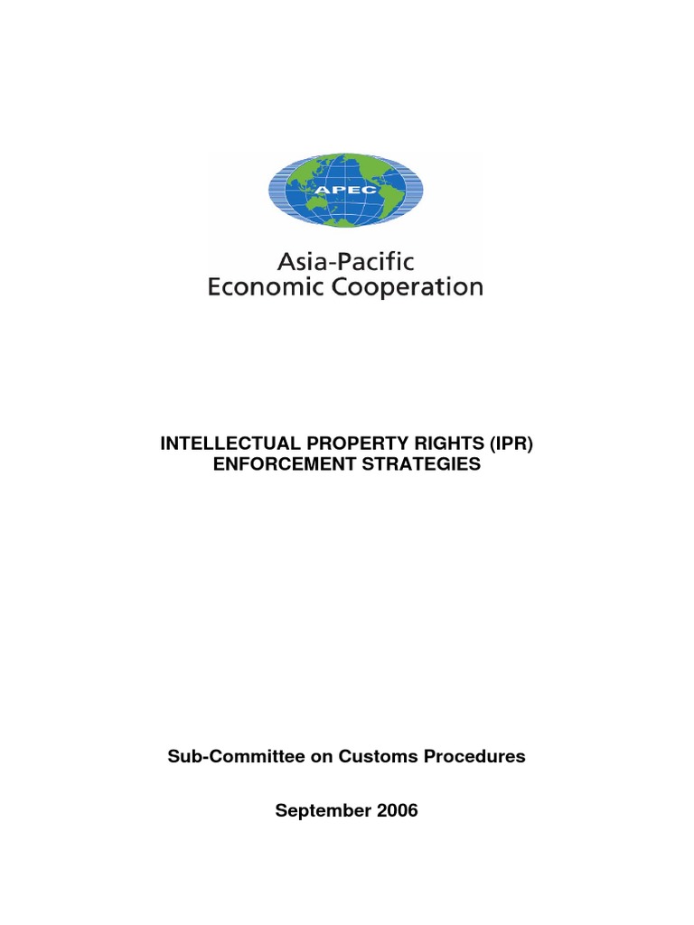 Intellectual Property Rights (Ipr) Enforcement Strategies | PDF ...