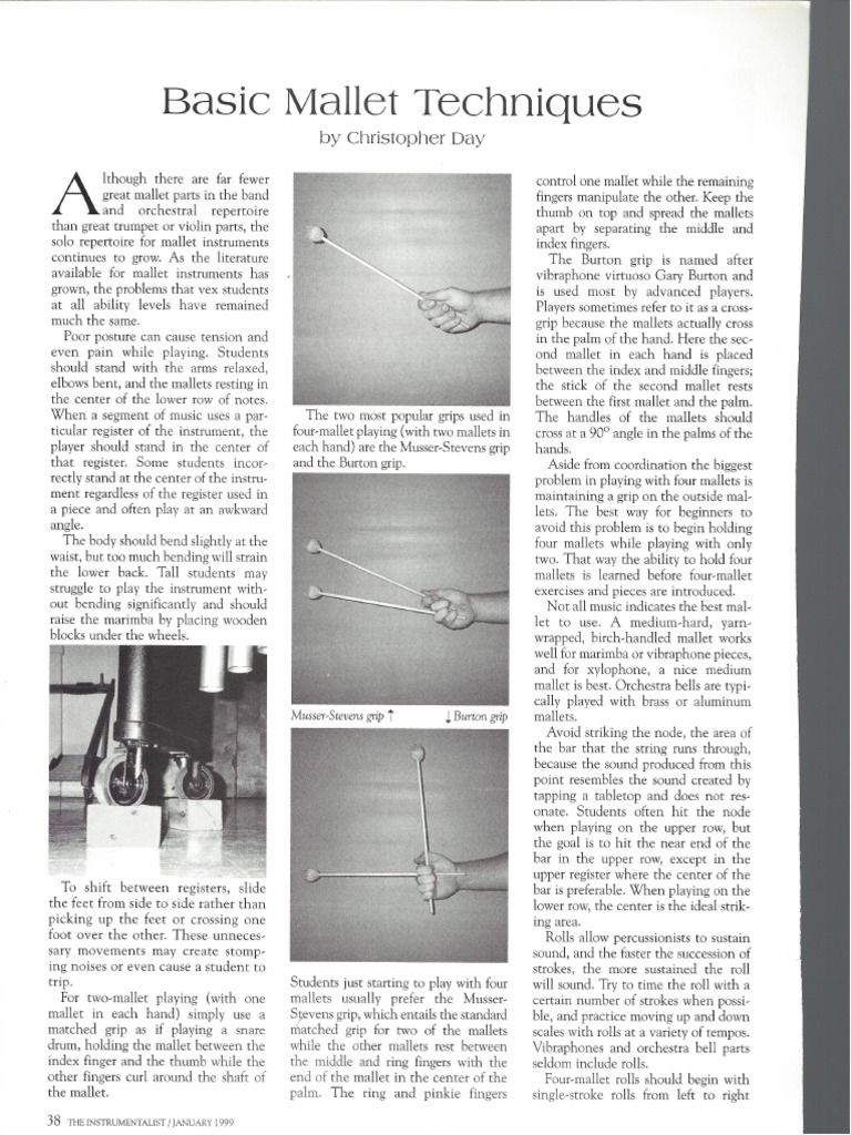 Basic Mallet Techniques | PDF