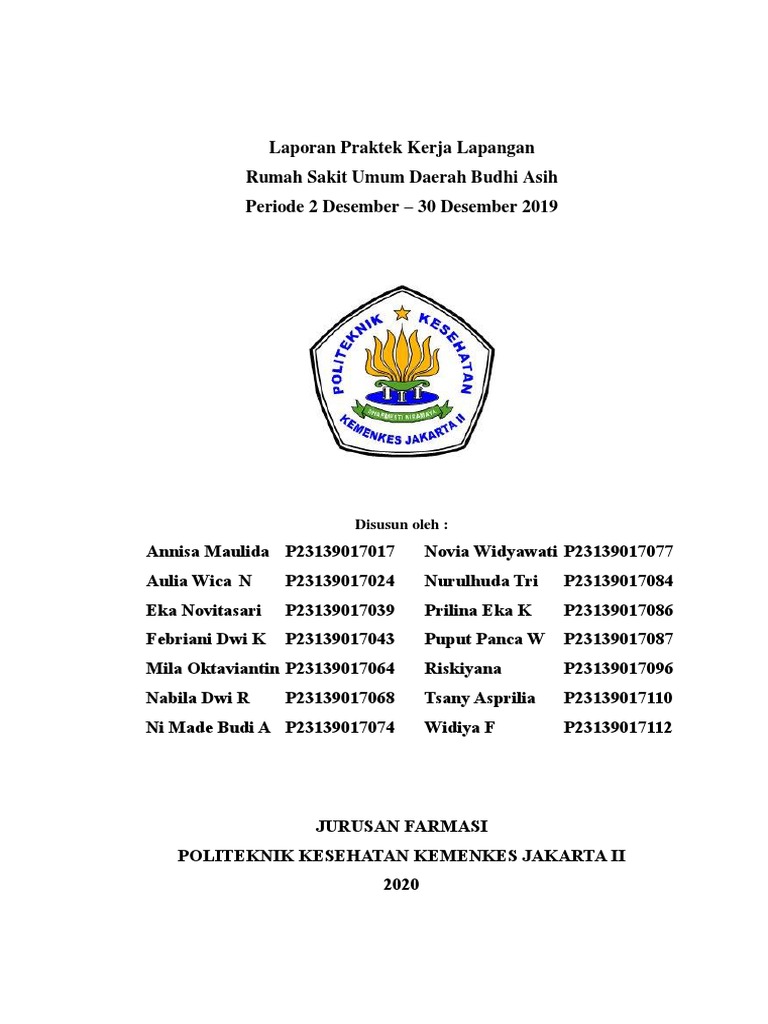 Lap PKL Rsud Budhi Asih 2 | PDF