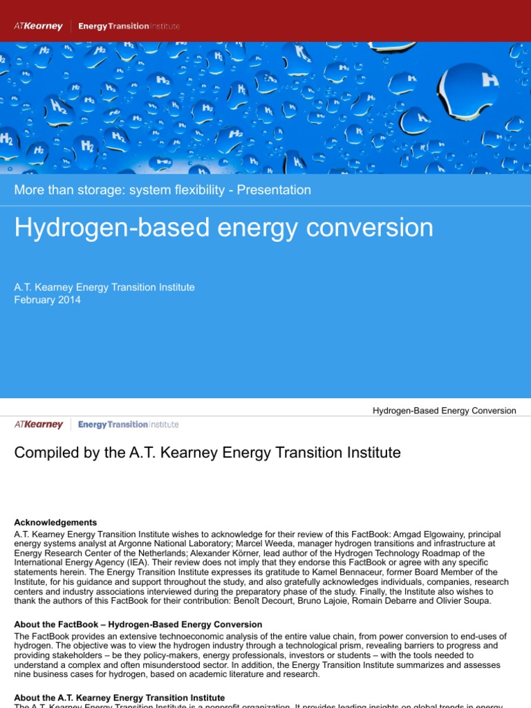 Hydrogen Based Energy Conversion Presentation PDF | PDF | Energy ...