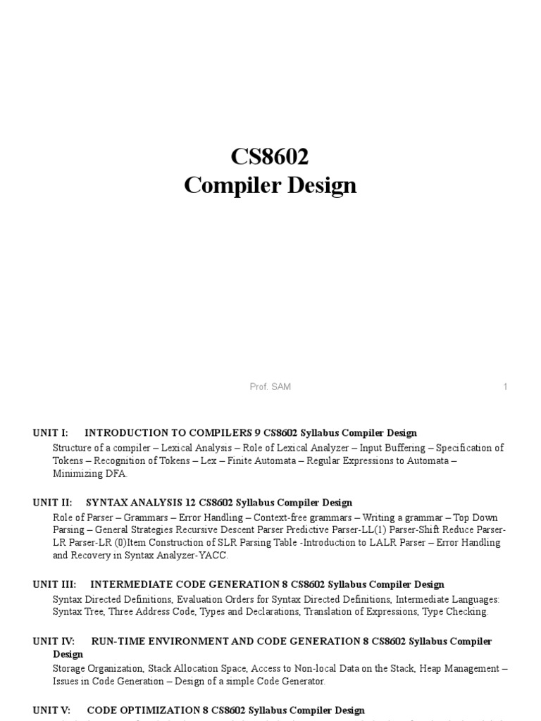 Introduction and Structure of A Compiler | PDF | Parsing | Compiler