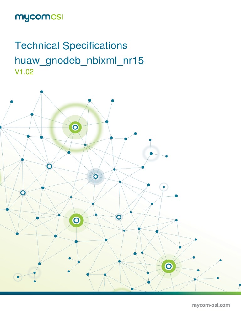 Technical-Specifications-huaw Gnodeb Nbixml nr15-V1.02 PDF | PDF | File ...