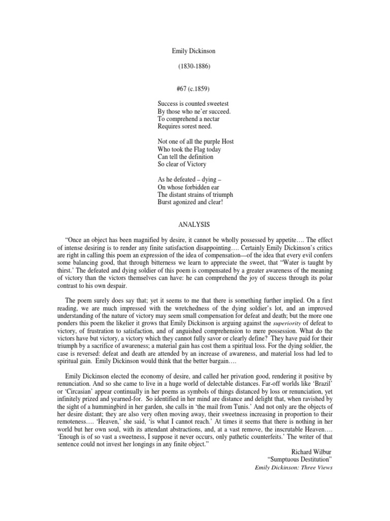 Critical Analysis of Modern Poets PDF | PDF | Emily Dickinson