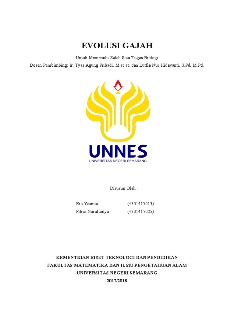 Makalah Evolusi Gajah Kelompok 13 | PDF