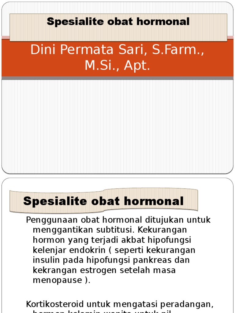 Spesialite Obat Hormon | PDF