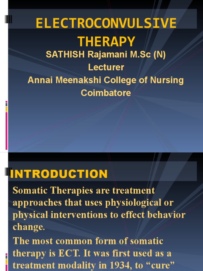 ECT Overview and Nursing Guidelines | PDF | Electroconvulsive Therapy ...