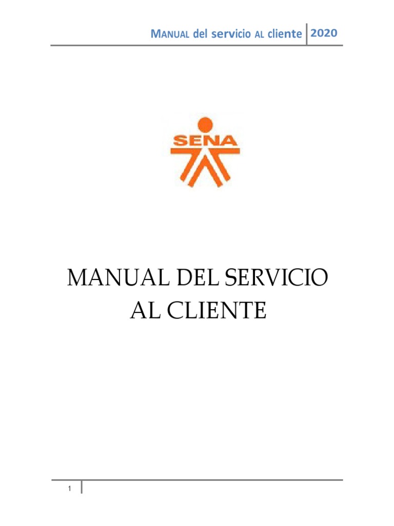 Manual Del Servicio Al Cliente | PDF | Cliente | Servicio al Cliente