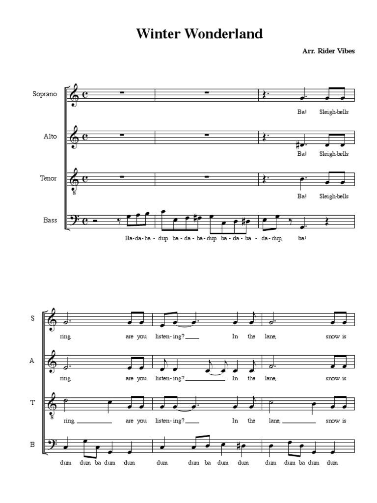 Winter Wonderland | PDF