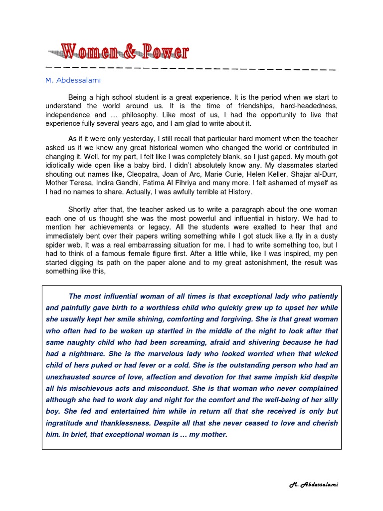 Women and Power | PDF