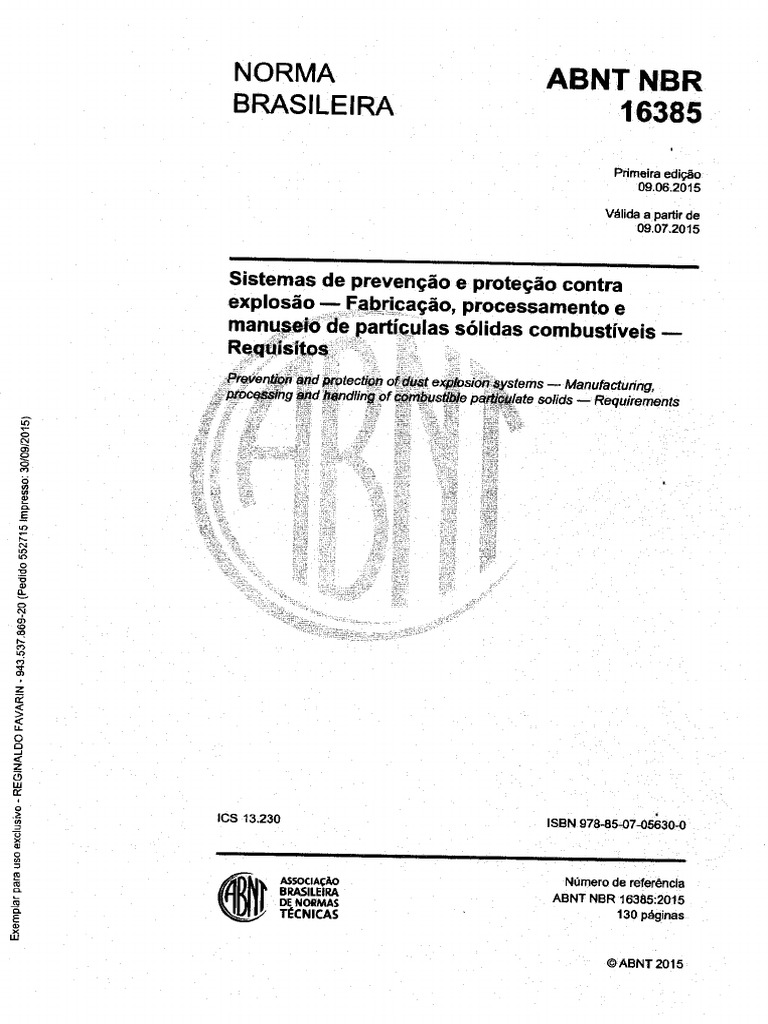 NBR 16385 | PDF