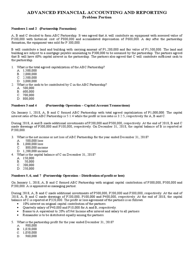 AFAR Problem | PDF | Goodwill (Accounting) | Franchising