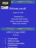 CCVT and CC - Instruction Manual | PDF | Capacitor | Transformer