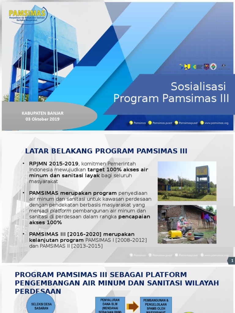 Logo Pamsimas 2024 untuk Sosialisasi | PDF