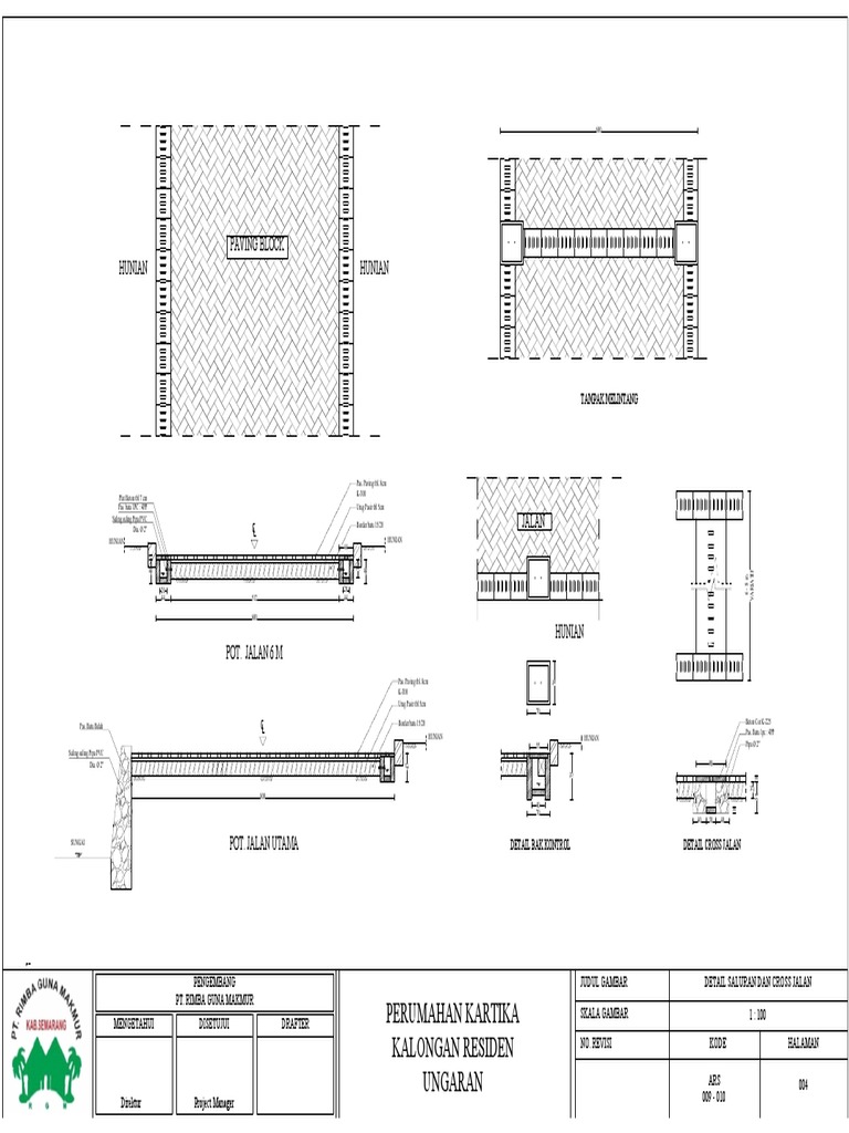 Detail Saluran Dan Cross | PDF