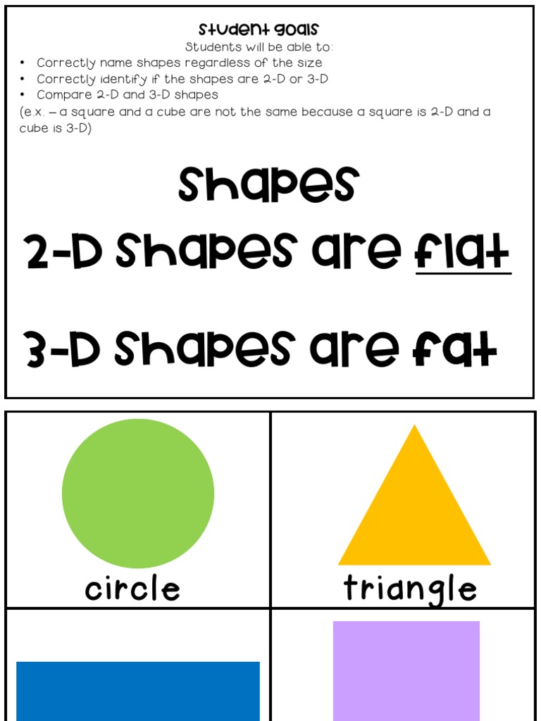 Kindergarten Shapes | PDF