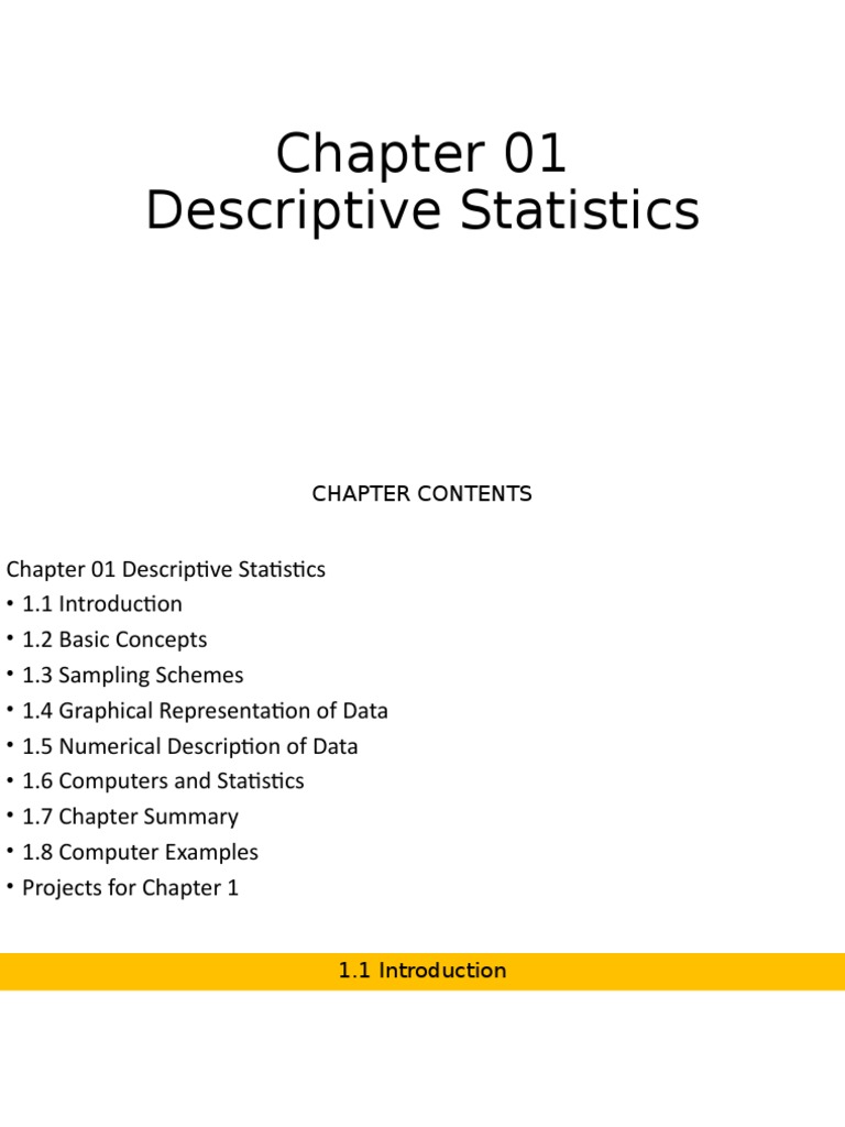 ch01 Descriptive Statistics | PDF | Stratified Sampling | Sampling (Statistics)